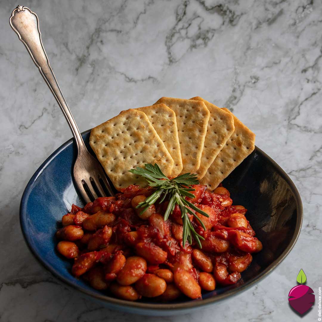 gebackene Bohnen ein einfaches Rezept - DELi Deluxe - vegan ...